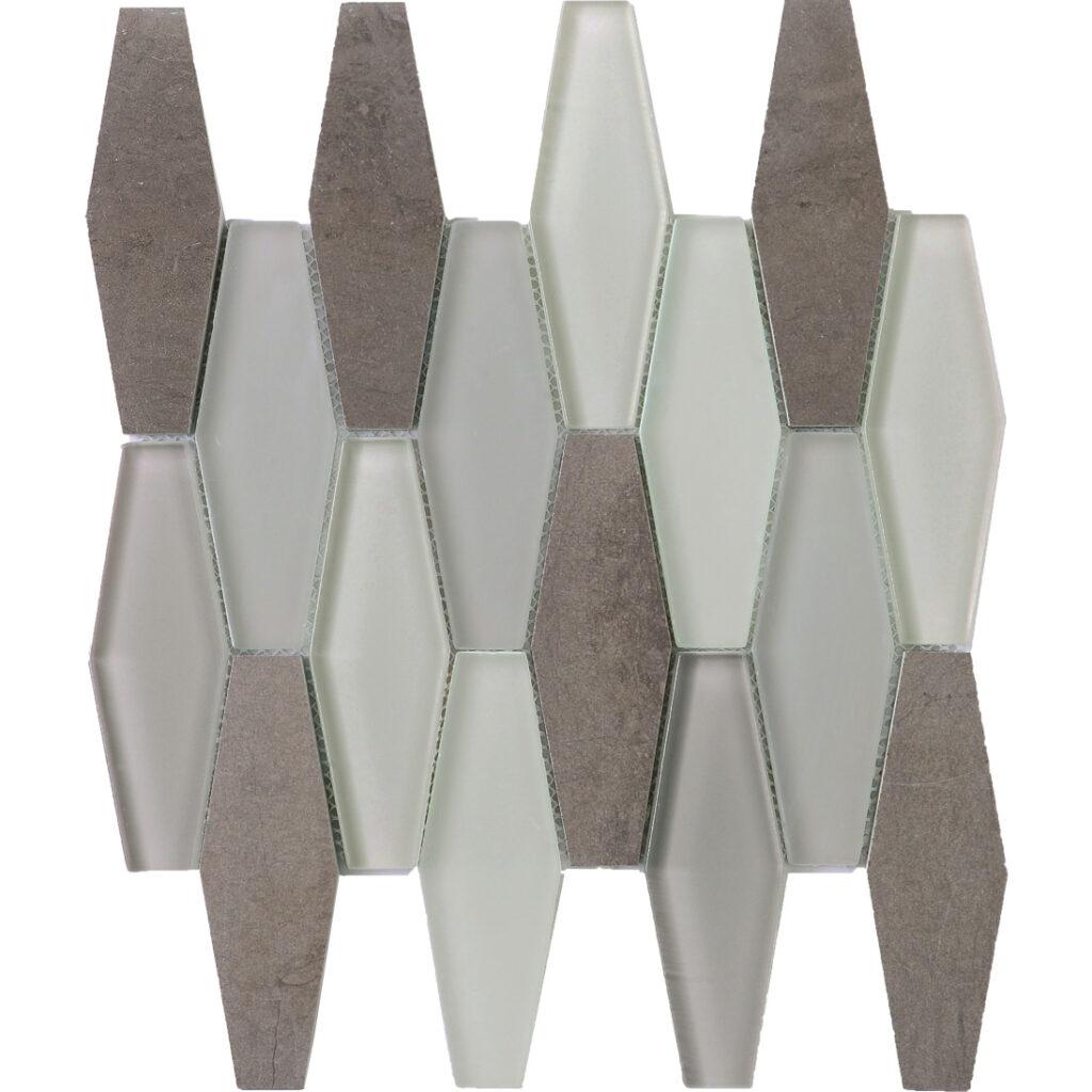METRO STONE & GLASS BLEND MINK HONED DIAMOND - FOSSTGLMINKDIAM - IWT